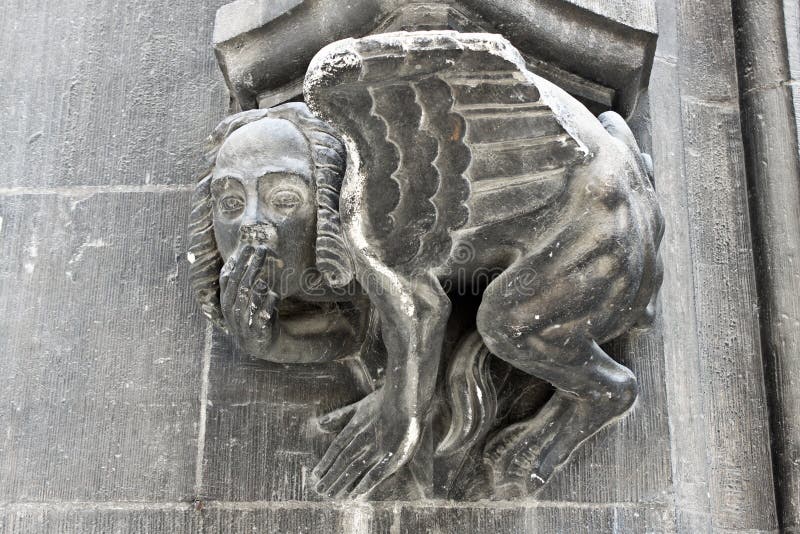 A Figure of Sphinx As a Decor Element of the New Town Hall, Munich ...
