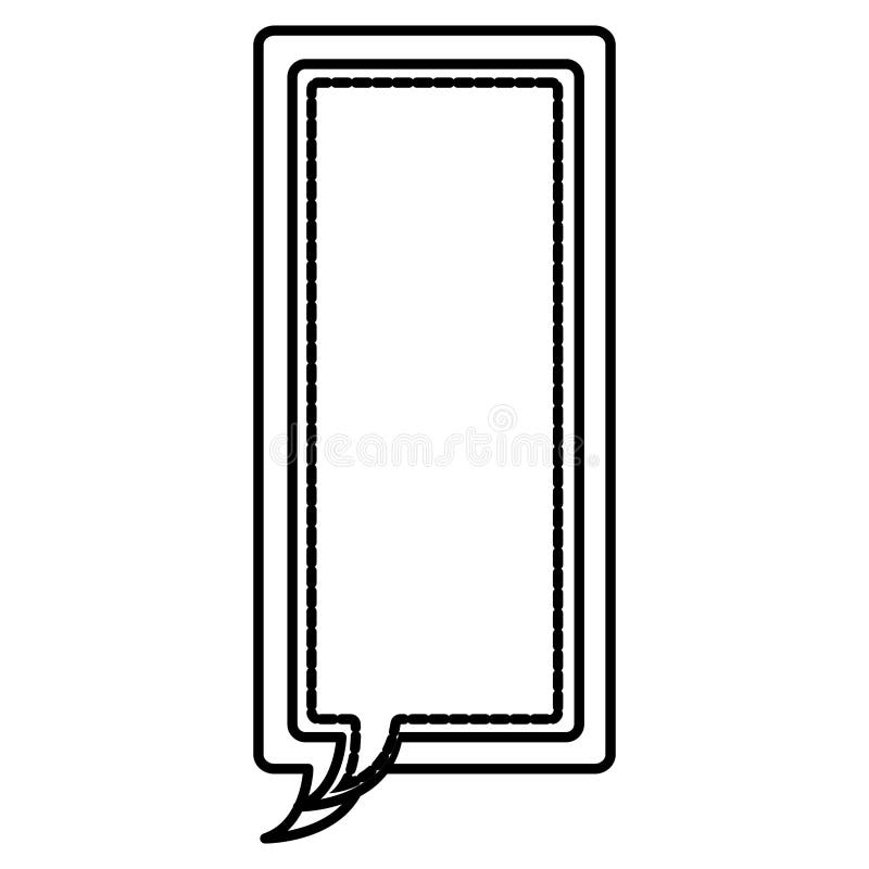 Figure Square Chat Bubbles Icon Stock Illustration - Illustration of ...