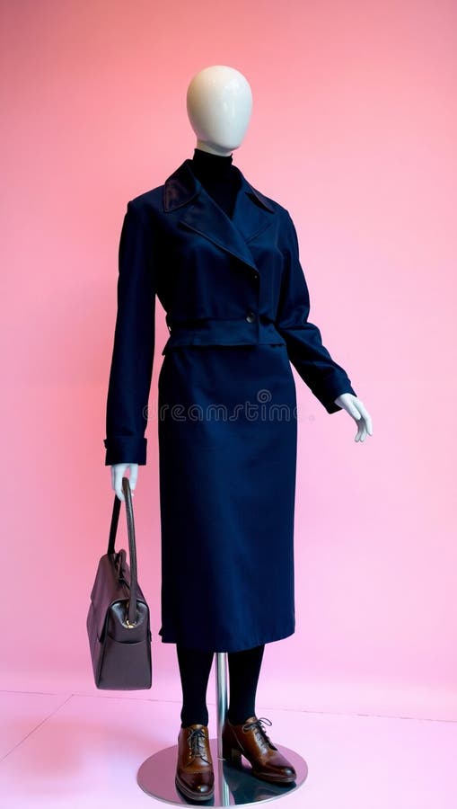 A Mannequin with a Handbag and a Handbag Vintage Fashion Stock ...
