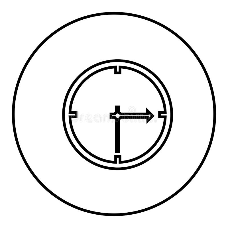 Figure sticker clock icon stock illustration. Illustration of black ...