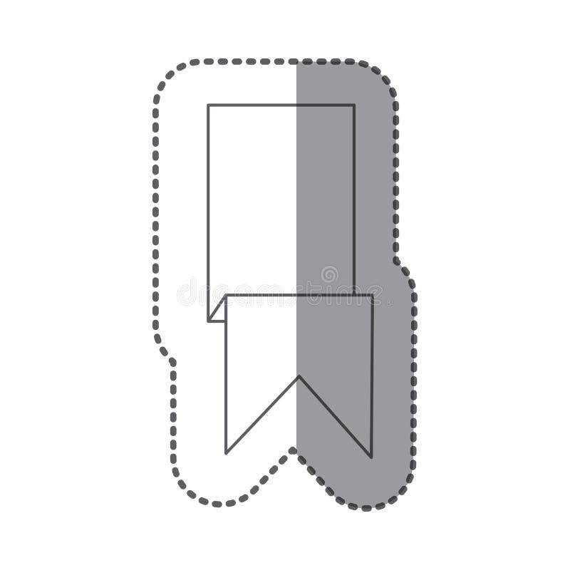 Figure sticker ribbon icon stock illustration. Illustration of retro ...