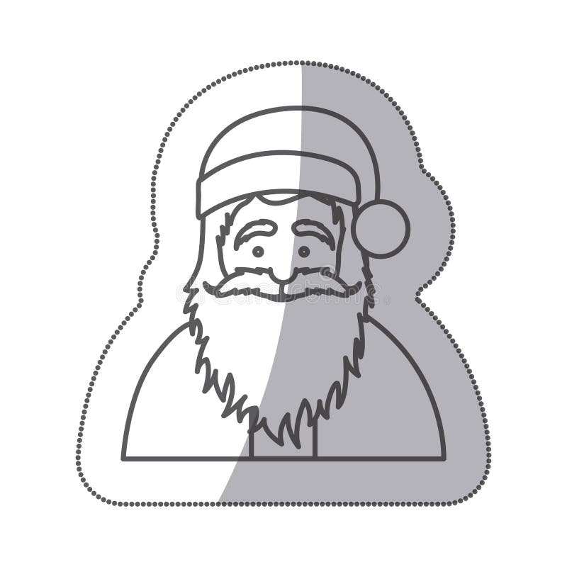 Figure Sticker Santa Claus Icon Stock Illustration - Illustration of ...