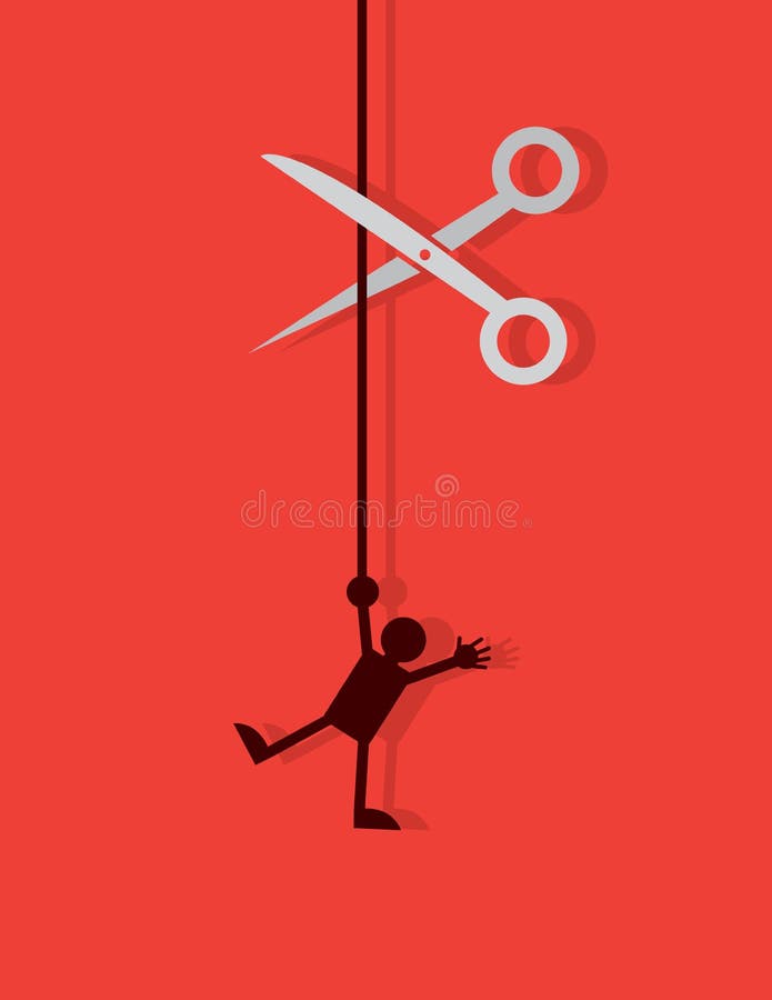 Cartoon Cut String Stock Illustrations – 361 Cartoon Cut String Stock ...