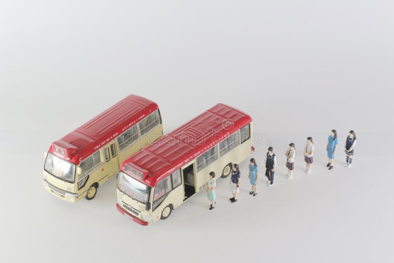 The Figure of Student Waiting Mini Bus Editorial Photography - Image of ...