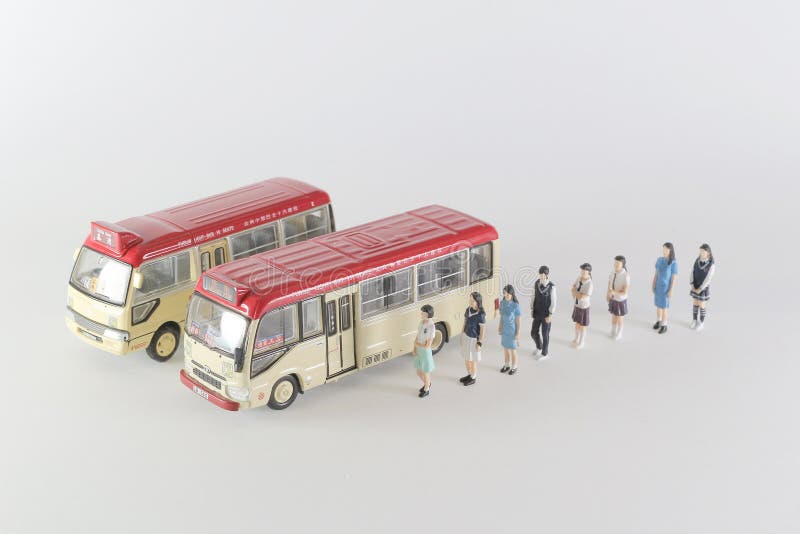 The Figure of Student Waiting Mini Bus Editorial Photo - Image of ...