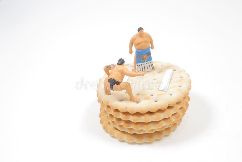 The Figure of Sumo Wrestler on Biscuits Stock Photo - Image of sports ...