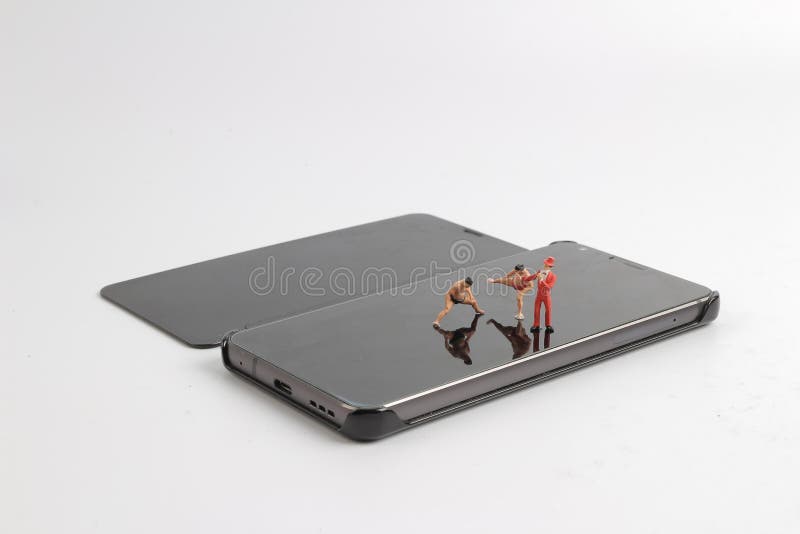 Figure of Sumo Wrestler with Mobile Phoe Stock Image - Image of rikishi ...