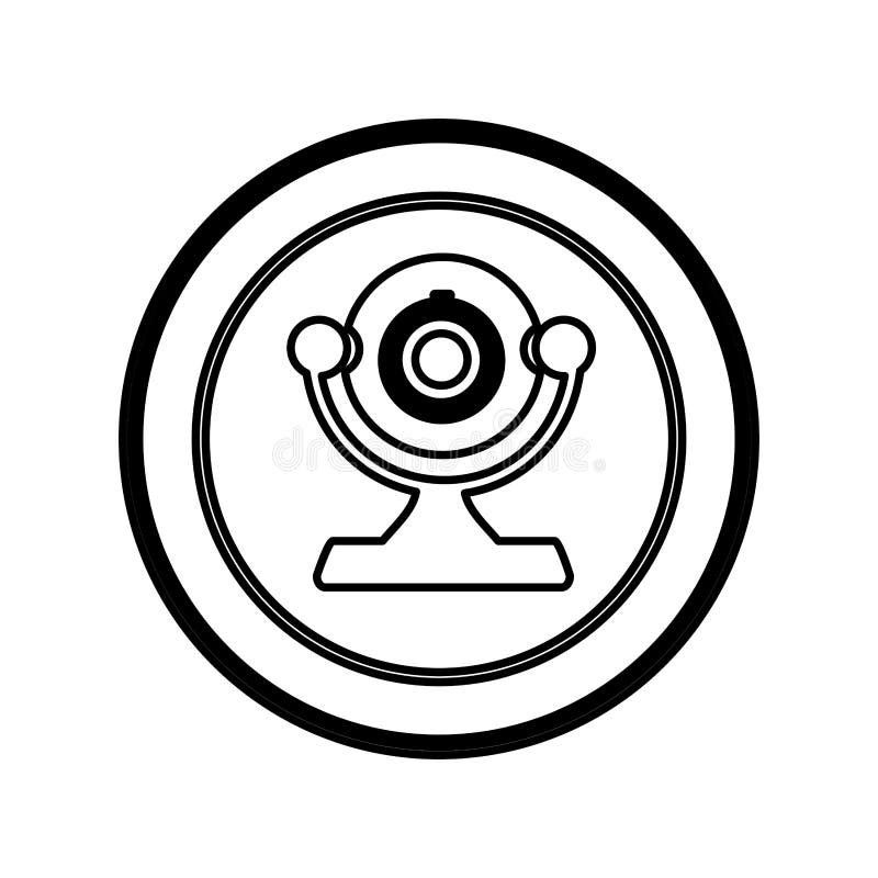 Figure Symbol Computer Camera Icon Stock Illustration - Illustration of ...