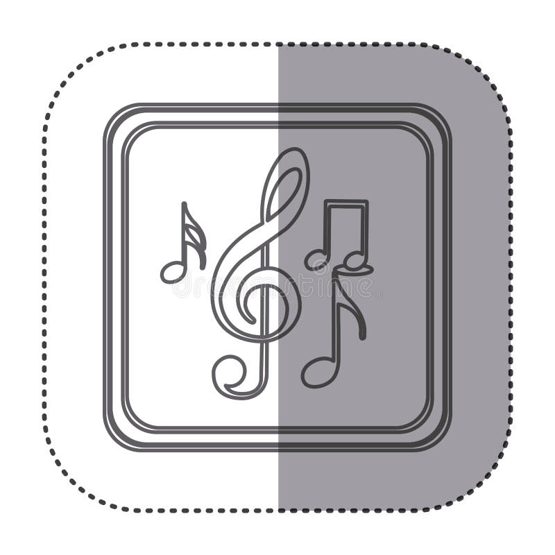 Figure Symbol Music Sign Icon Stock Illustration - Illustration of ...