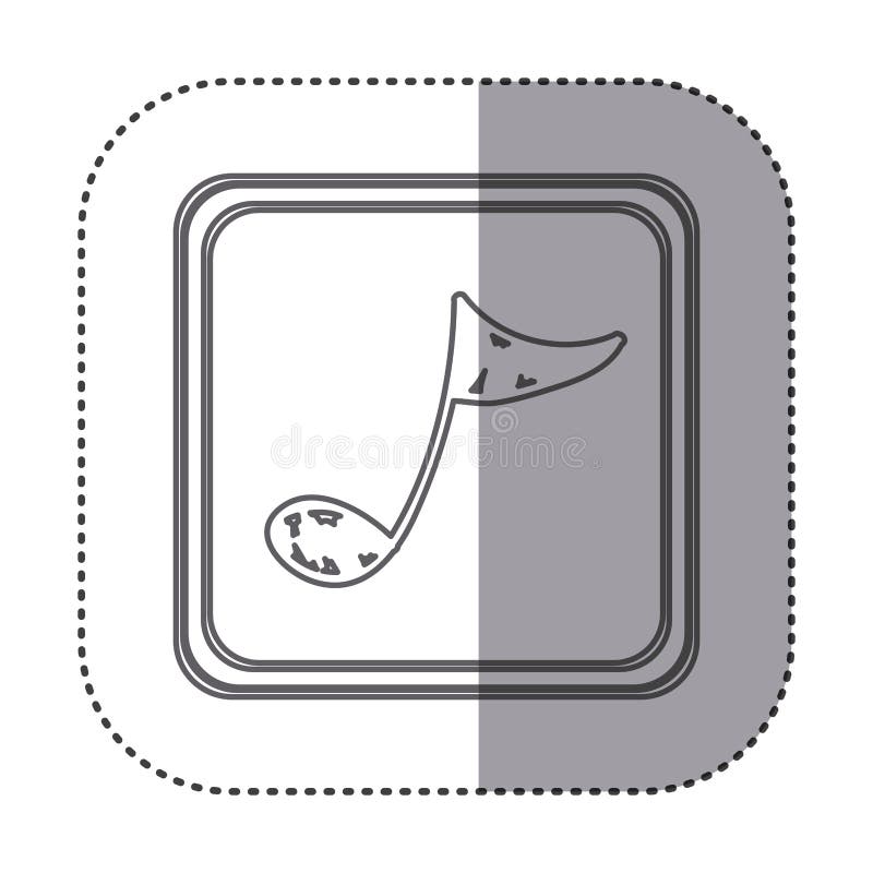 Figure Symbol Music Sign Icon Stock Illustration - Illustration of icon ...