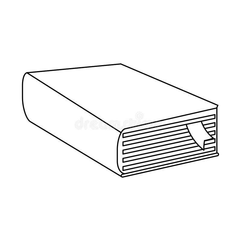 Figure Thick Book Icon Design Stock Illustration - Illustration of ...