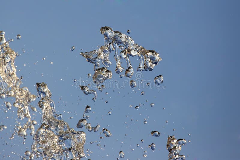 Figure from the Water Fountain Stock Image - Image of white, droplet ...
