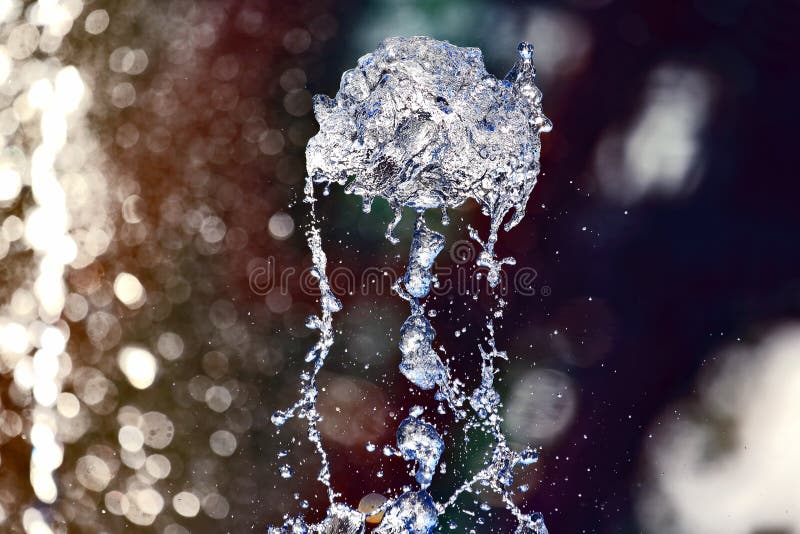 Figure from the Water Fountain Stock Image - Image of liquid, gush ...