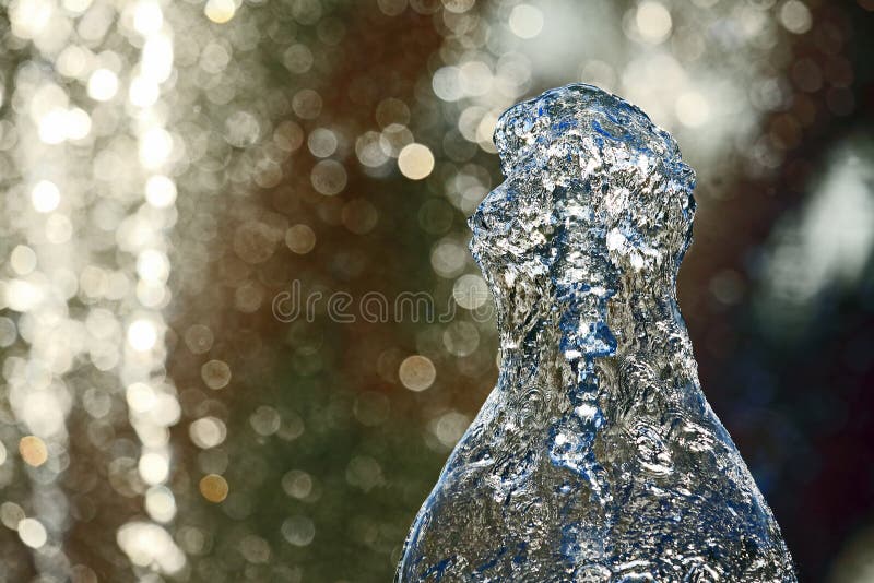 Figure from the Water Fountain Stock Image - Image of stream, white ...