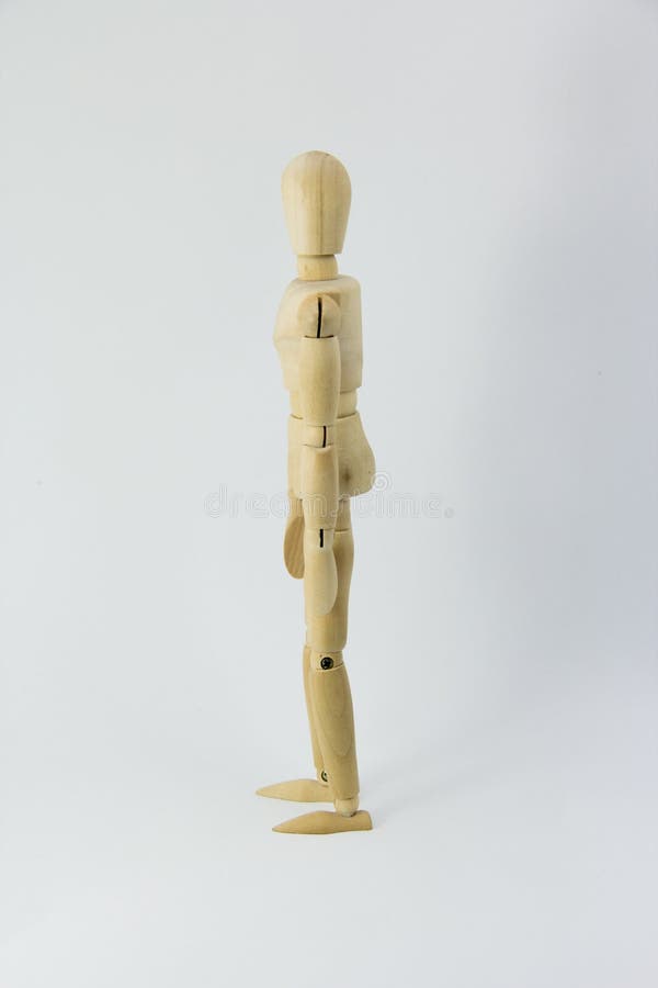 Figure wooden side view stock photo. Image of side, front - 61464118