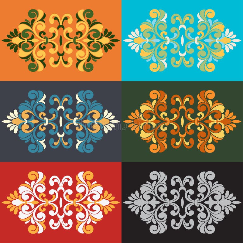 Figured Baroque element stock illustration. Illustration of seamless ...