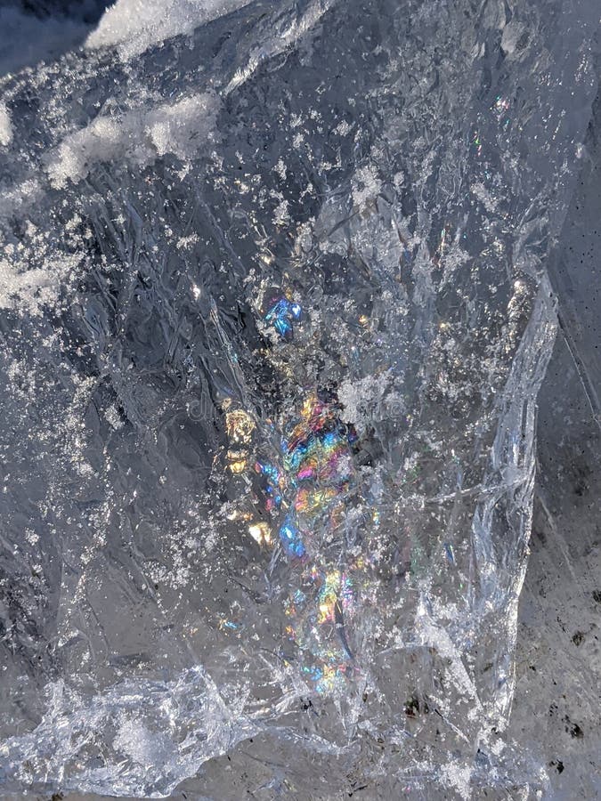 Figured Blocks of Broken Ice Floe. Winter Decorative Elements for ...