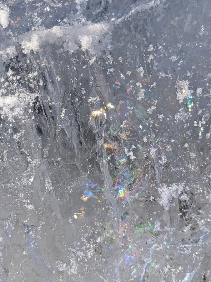 Figured Blocks of Broken Ice Floe. Winter Decorative Elements for ...