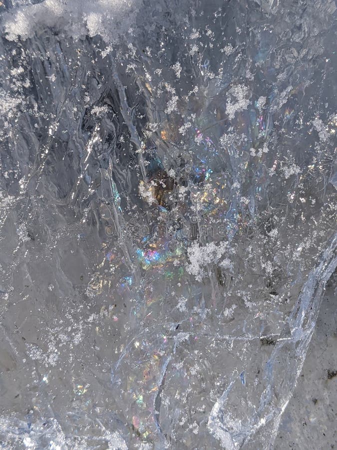 Figured Blocks of Broken Ice Floe. Winter Decorative Elements for ...