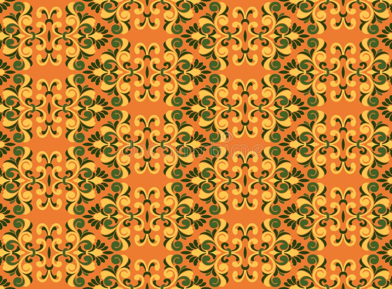 Figured Element of the Baroque Pattern Stock Illustration ...