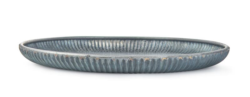 Figured metal dish stock photo. Image of service, white - 235181998