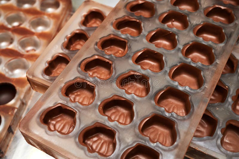 Figured Molds for Small-scale Production of Chocolate Sweets Against ...
