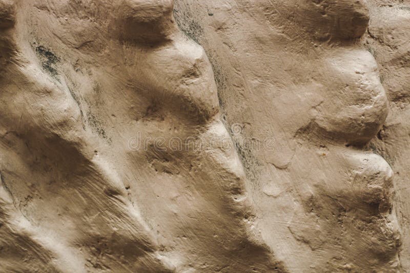 Figured Structural Texture of a Clay Surface. Stock Photo - Image of ...