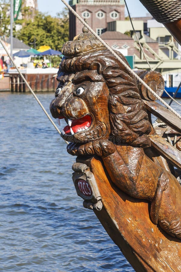 Figurehead of of a Pirate Ship Stock Image - Image of boat, vessel ...