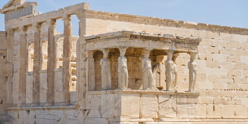 Figures of the Caryatid Porch of the Erechtheion on the Acropolis at ... Figures of the Caryatid Porch of the Erechtheion on the Acropolis at ...