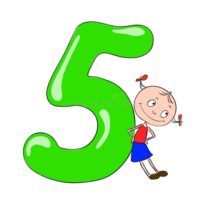 Figures and Children. Cartoon Illustration. Characters Doodle. Five ...