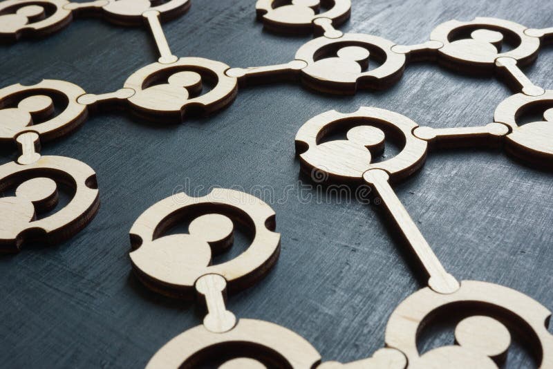 Figures and Connections between Them. Represents Communication and ...