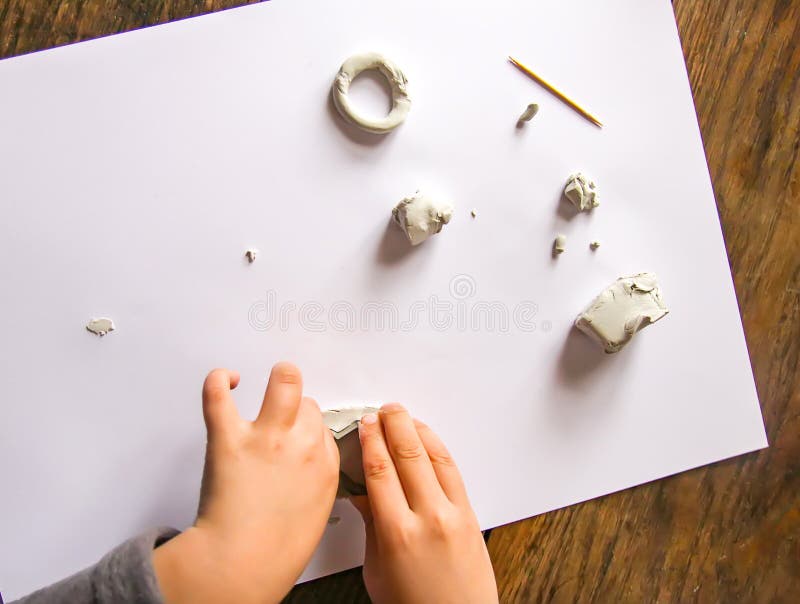 Figures Creation from Modeling Clay. Creative Activities in the Process ...