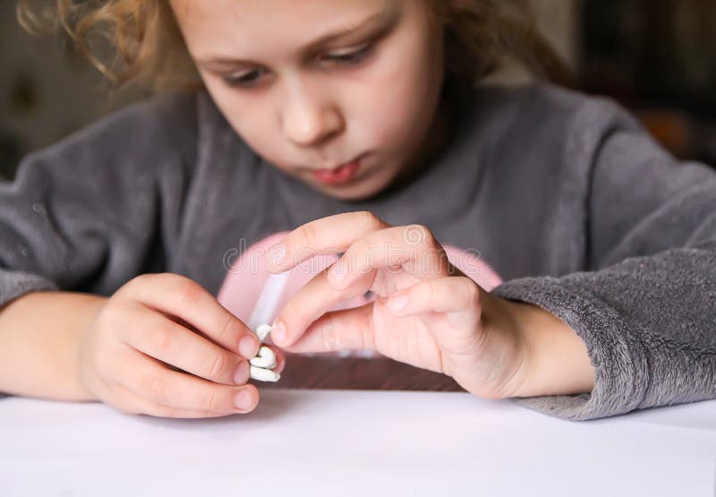 Figures Creation from Modeling Clay. Creative Activities in the Process ...