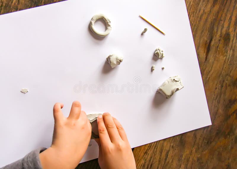 Figures Creation from Modeling Clay. Creative Activities in the Process ...