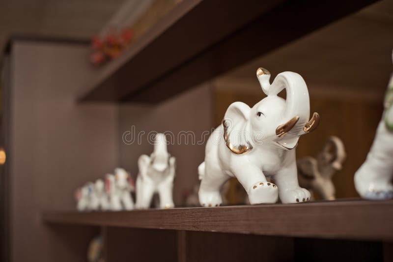 Figures of elephants. stock image. Image of asia, copy - 42853893