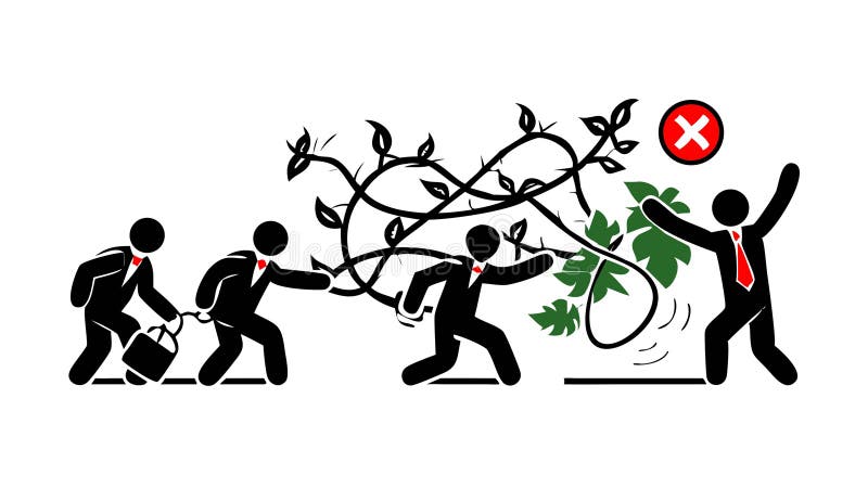 Figures Facing Obstacles in Growth, Challenges Icon, Vector Design ...