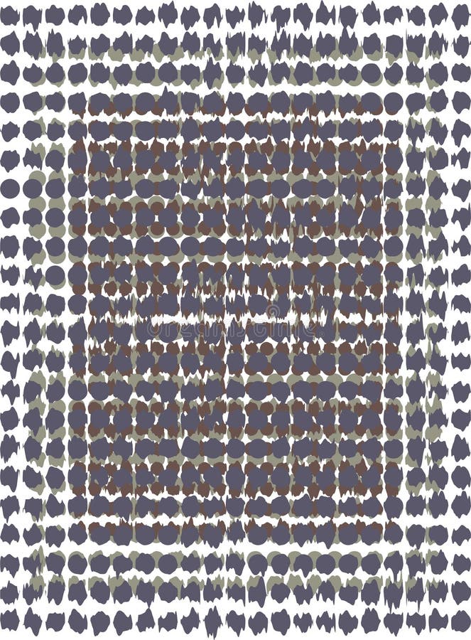 Abstract Figures from Many Small Circles of Different Colors. Stock ...