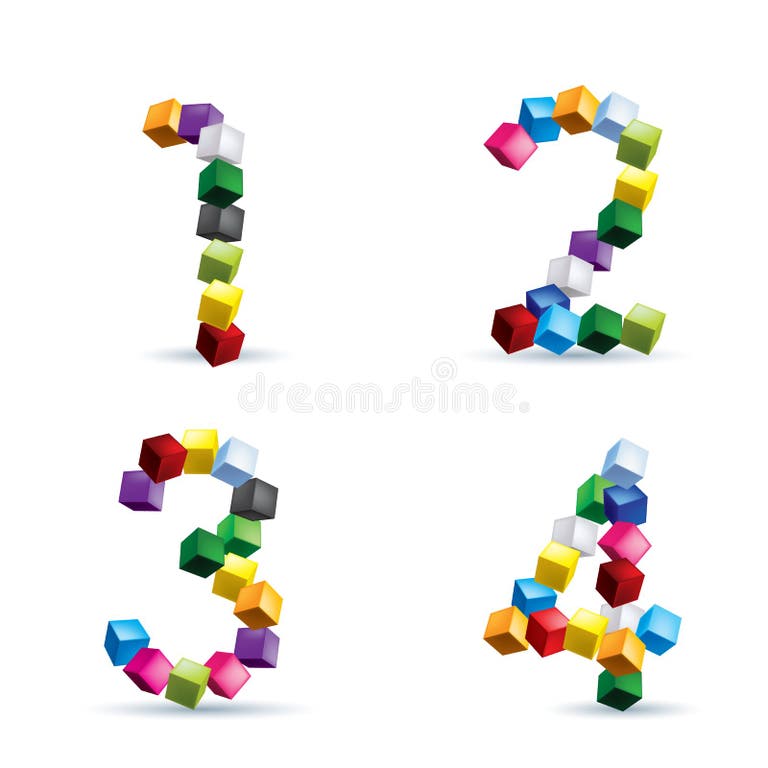 1 2 3 Blocks Number Stock Illustrations – 30 1 2 3 Blocks Number Stock ...