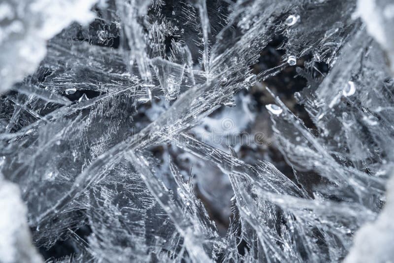Figures Made of Fragile Transparent Ice. Concept: Fragile, Sharp ...