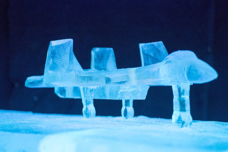 Figures Made of Ice with Backlight Stock Image - Image of decorative ...