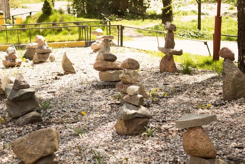 Figures made of stones stock photo. Image of tourism - 99051110