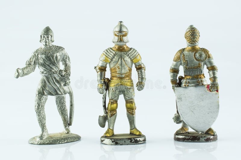 Three knights stock image. Image of crusades, historic - 30261763