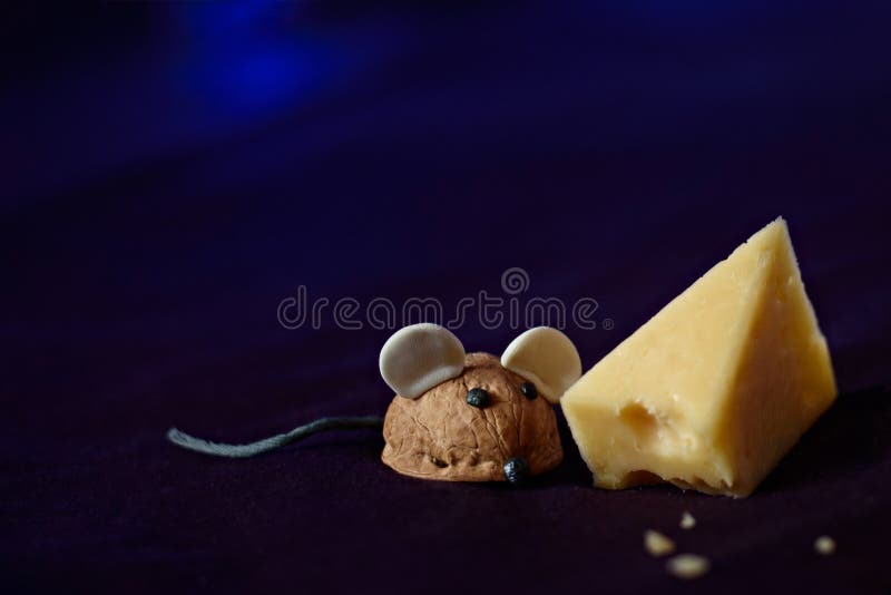 Mice Made from Eggs with Cheese Stock Photo - Image of mouse, flower ...