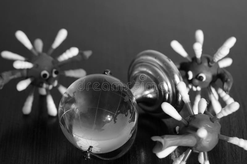 Figures of Multi-colored Viruses on the Table. Stock Image - Image of ...