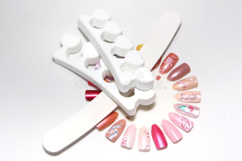 Figures on nails stock photo. Image of female, cosmetic - 2720894