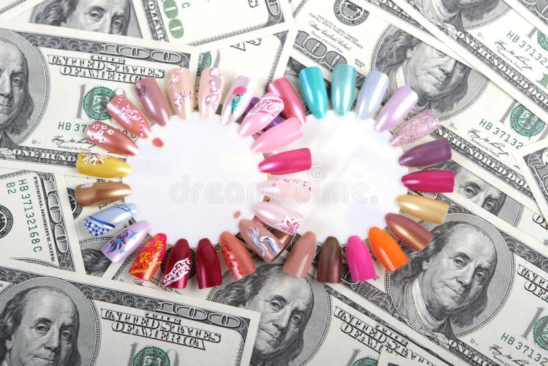 Figures on nails stock photo. Image of female, cosmetic - 2720894