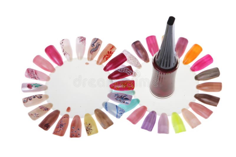 Figures on nails stock photo. Image of female, cosmetic - 2720894