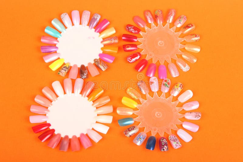 Figures on nails stock photo. Image of female, cosmetic - 2720894