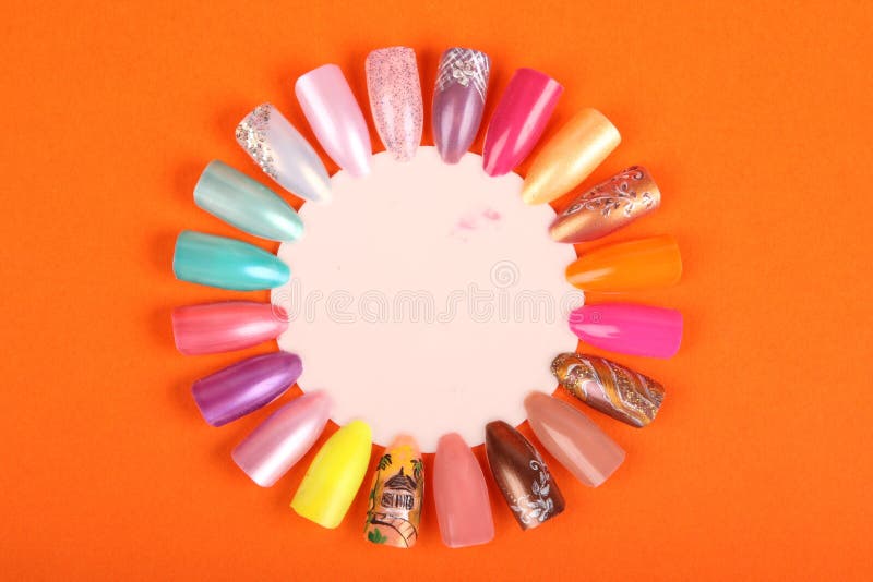 Figures on nails stock photo. Image of female, cosmetic - 2720894