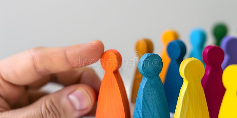 Figures Represent Teamwork in Business Stock Illustration ...